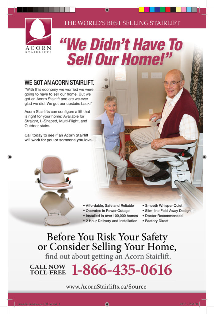 Print Acorn Stair Lift Magazine AD – Jonathan Rafert